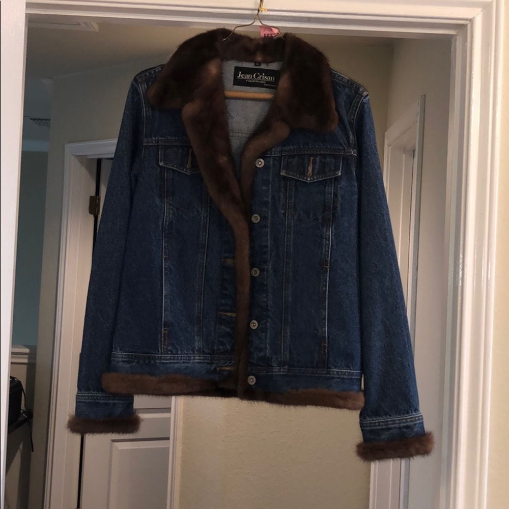 Jean Crisan Denim Jacket With Mink - Gem